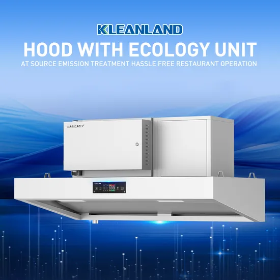 Commercial Kitchen Exhaust Emission Range Hood with Esp Filter | Hefei ...